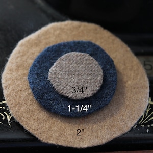 Wool Circles, (50) 3/4" Circles for Wool Penny Rugs, Set of 50 Circles ...