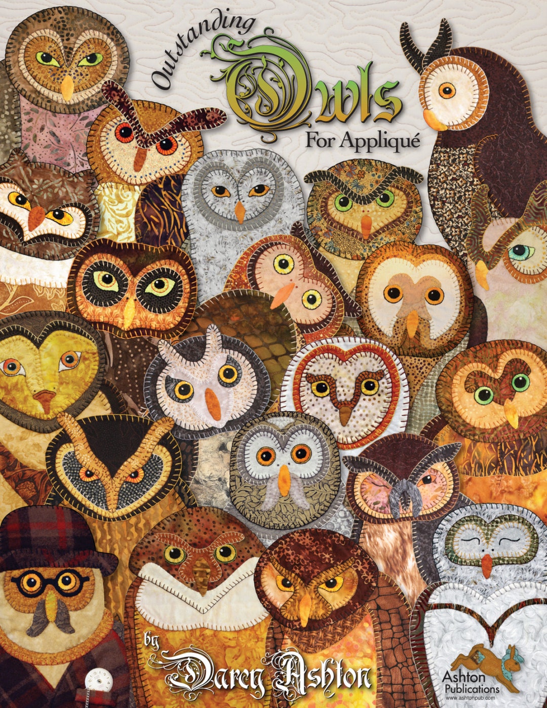 Quilt Book, Outstanding Owls, Applique Quilting Pattern Book, Owl ...