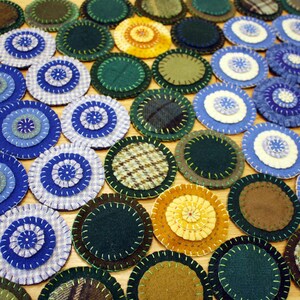 Wool Circles 50 3 Wool Circles Precut Recycled - Etsy