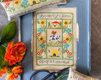 Secret Garden Modern Cross Stitch Pattern by Tiny Modernist - Etsy