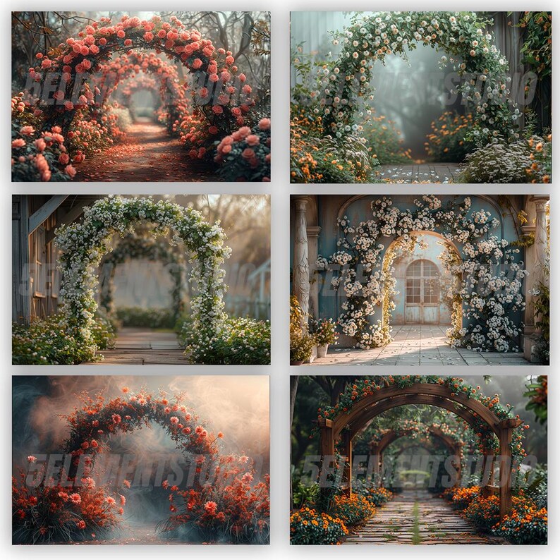 97+ Floral Dream Digital Backdrops Bundle - Instant Download, Studio ...