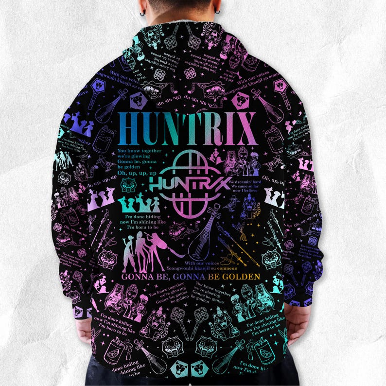 Huntrix Hoodie, Kpop Merch Sweatshirt, Derpy Tiger Cosplay Hoodie ...