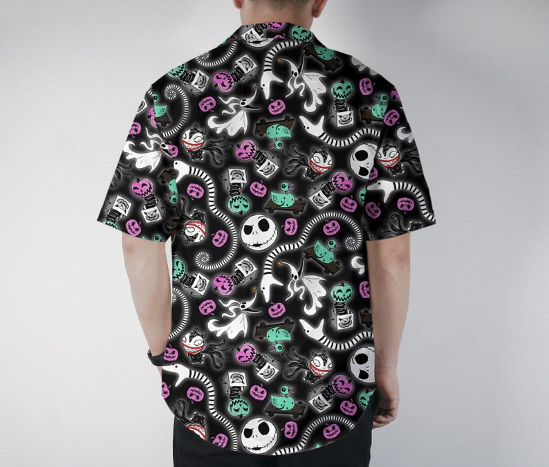 Pumpkin King Hawaiian Shirt, Oogie Boogie Summer Set, Unisex Halloween ...