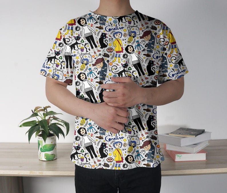 Coraline T-shirt, Coraline Shirt, Coraline Tshirt, Halloween Shirt ...