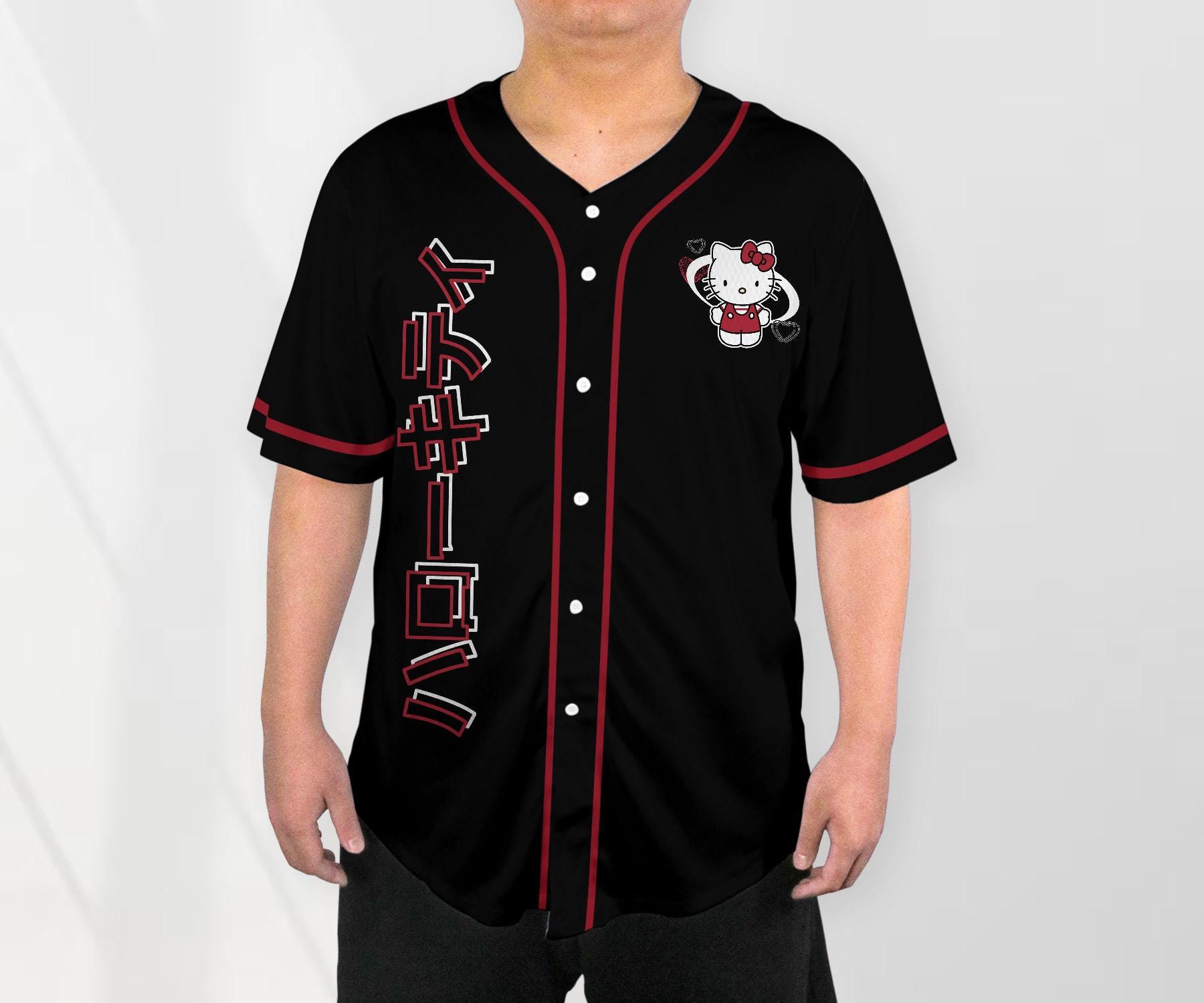 Hello Kitty Baseball Jersey Hello Kitty Shirt Hello Kitty Jersey Hello ...