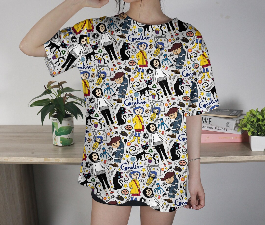 Coraline T-shirt, Coraline Shirt, Coraline Tshirt, Halloween Shirt ...