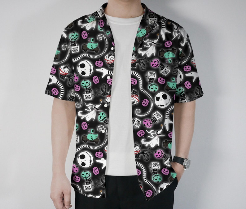 Pumpkin King Hawaiian Shirt, Oogie Boogie Summer Set, Unisex Halloween ...