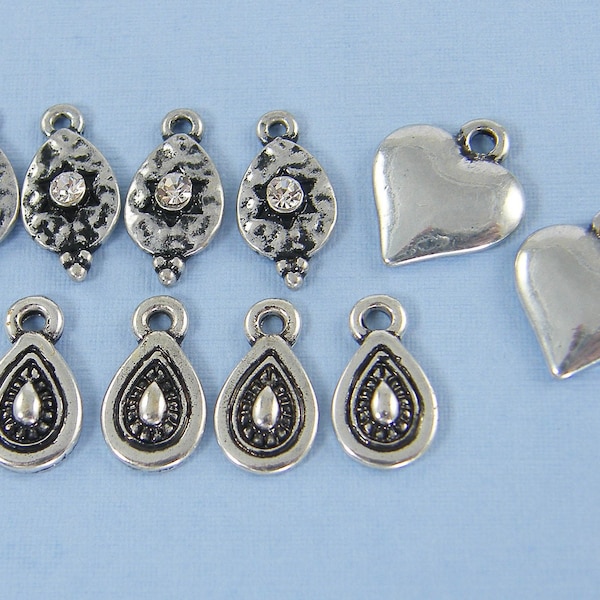 Tiny Silver Charms - Etsy