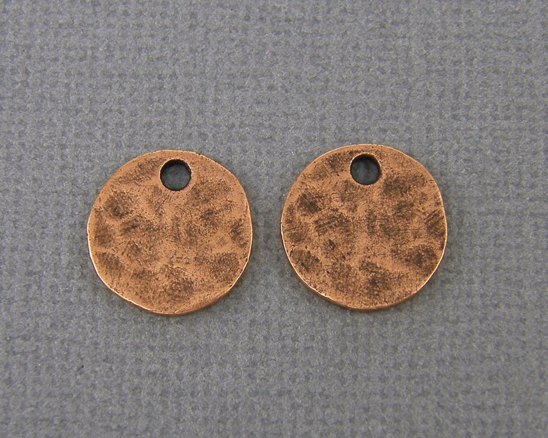 Small Copper Stamping Blank Antique Copper Round Circle Tag - Etsy
