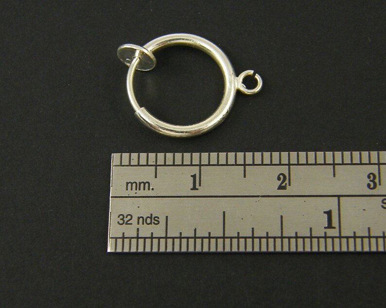 Silver Spring Clip Earring Finding Silver Hoop Clip Earring - Etsy