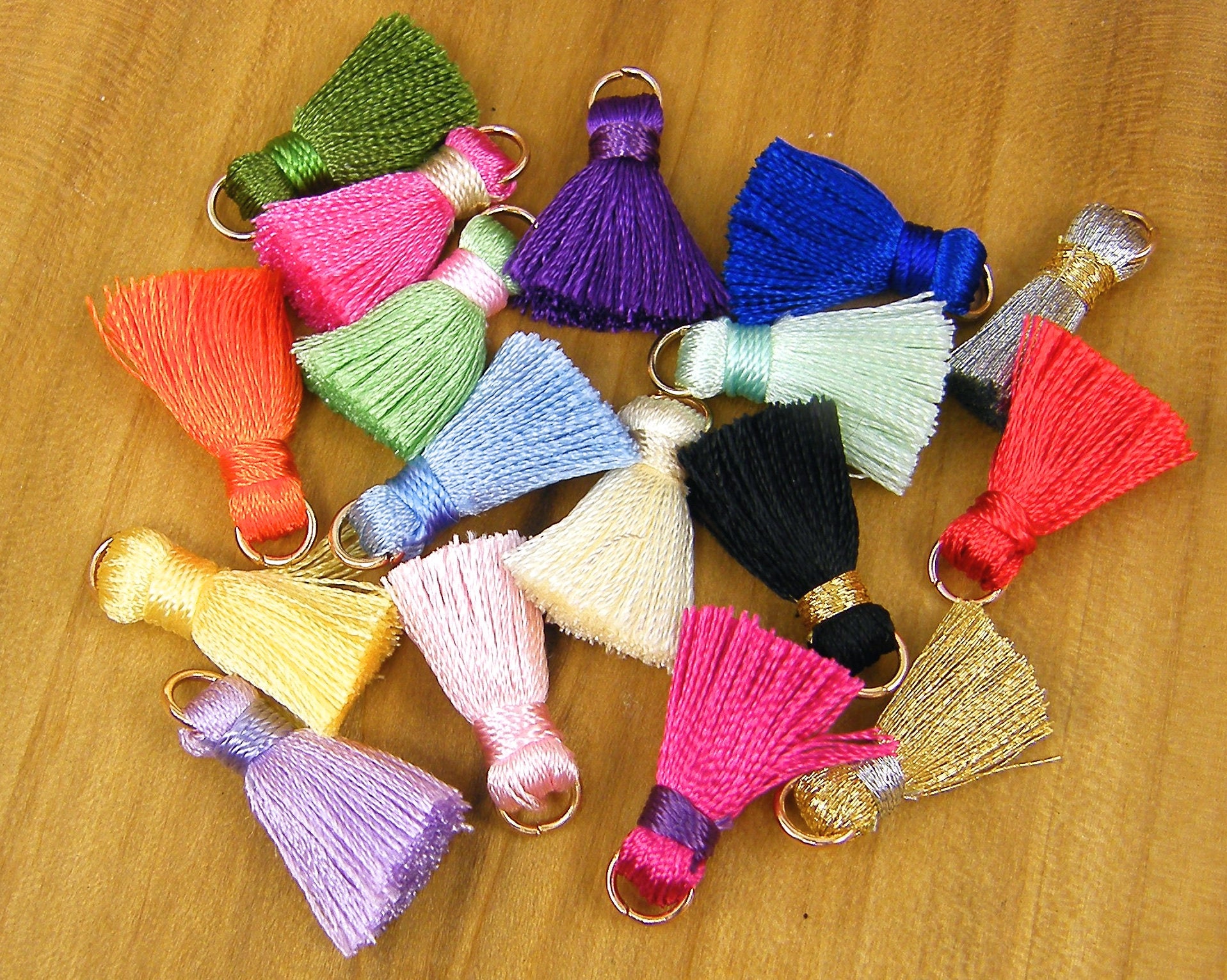Small Tassels Jewelry Tassels Craft Tassels 20mm Red Pink Blue Etsy