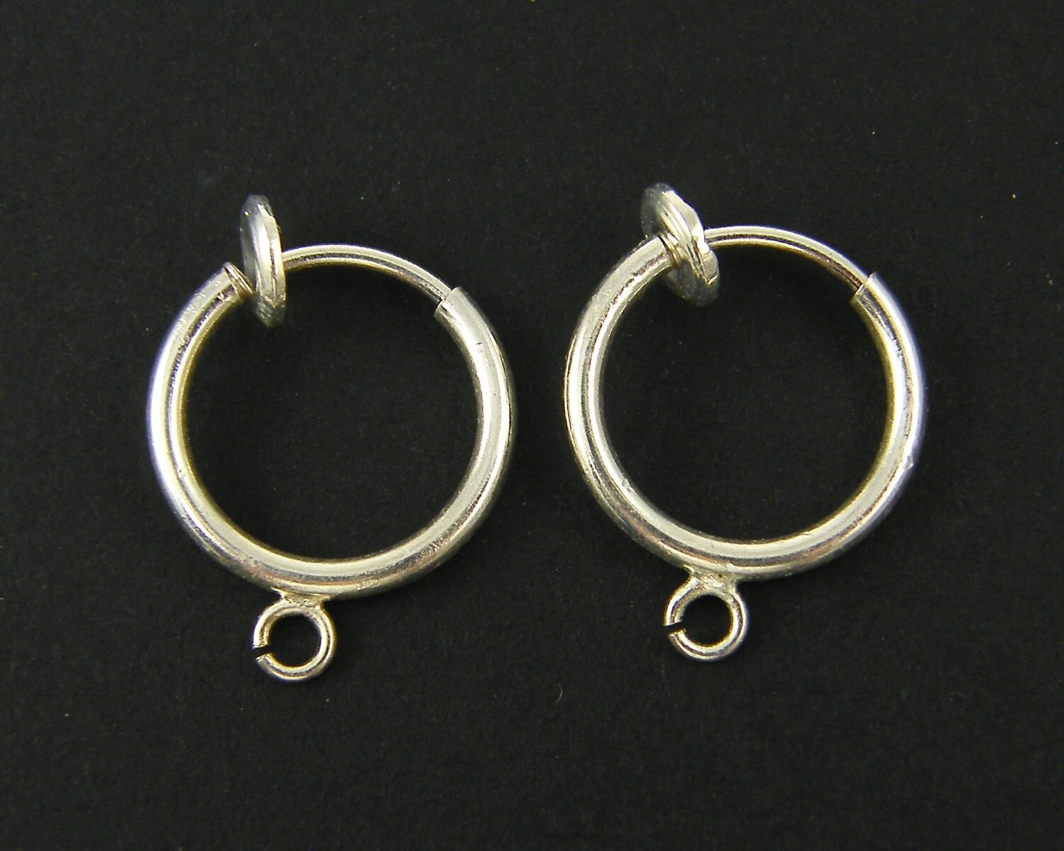 Silver Spring Clip Earring Finding Silver Hoop Clip Earring | Etsy