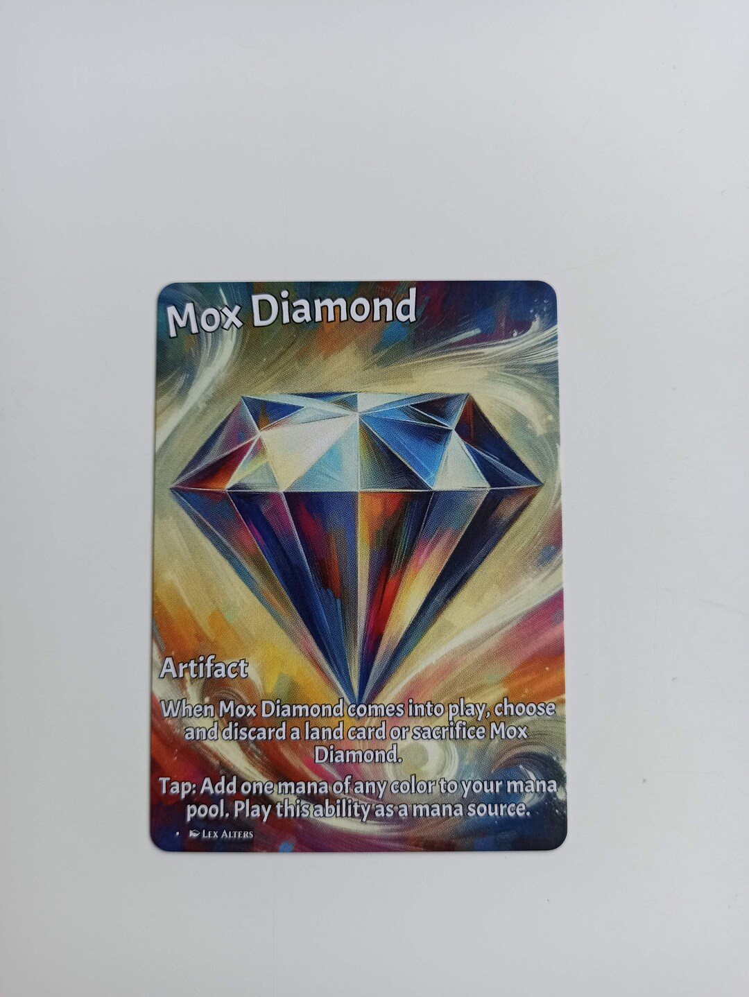 Mox Diamond- MTG Custom Cards Magic MTG Alter Full Art Proxy Premium ...