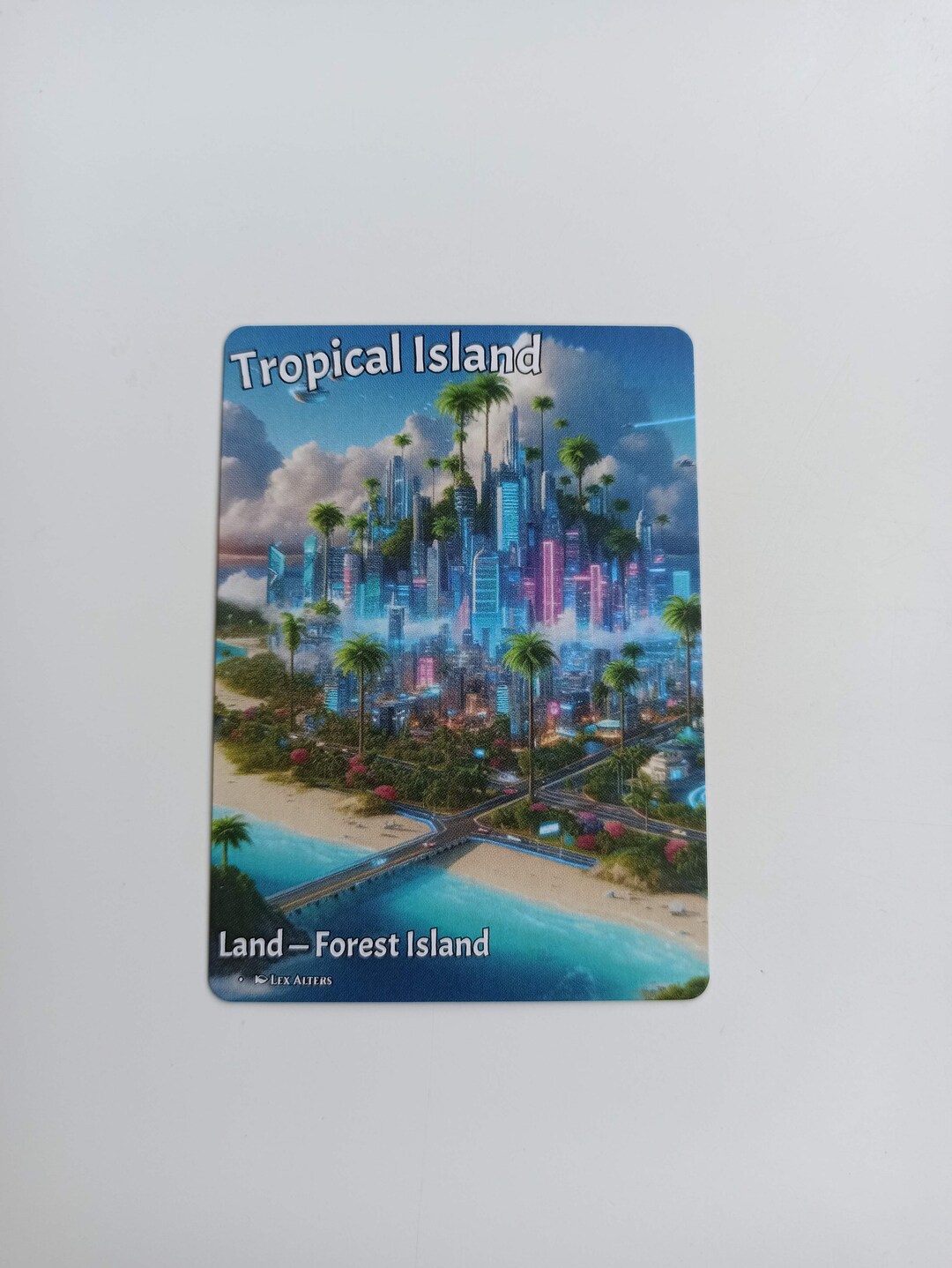 Tropical Island Cyberpunk Edition Mtg Dual Land Custom Cards Full Art ...
