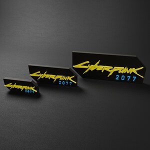 Cyberpunk 2077 Anime 3D Printed Logo Display Sign unofficial Product - Etsy