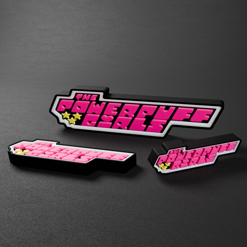 Powerpuff Girls Cartoon 3D Printed Logo Display Sign unofficial Product ...