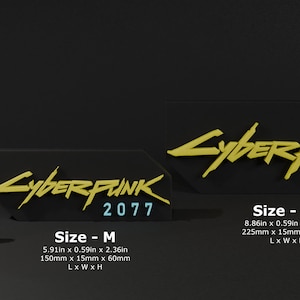 Cyberpunk 2077 Anime 3D Printed Logo Display Sign unofficial Product - Etsy