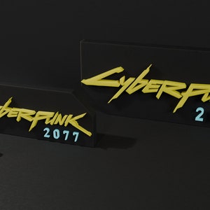 Cyberpunk 2077 Anime 3D Printed Logo Display Sign unofficial Product - Etsy
