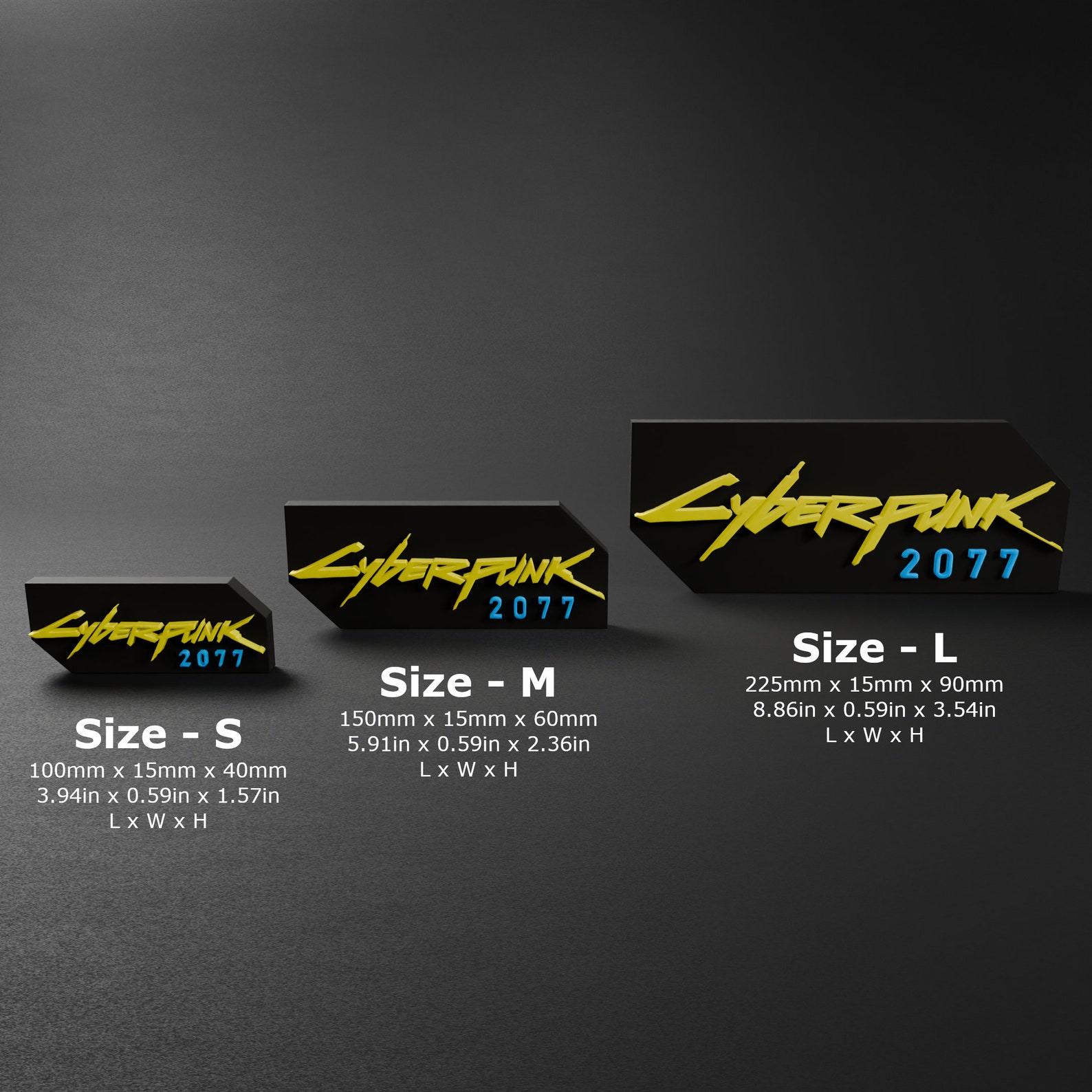 Cyberpunk 2077 Anime 3D Printed Logo Display Sign unofficial Product - Etsy