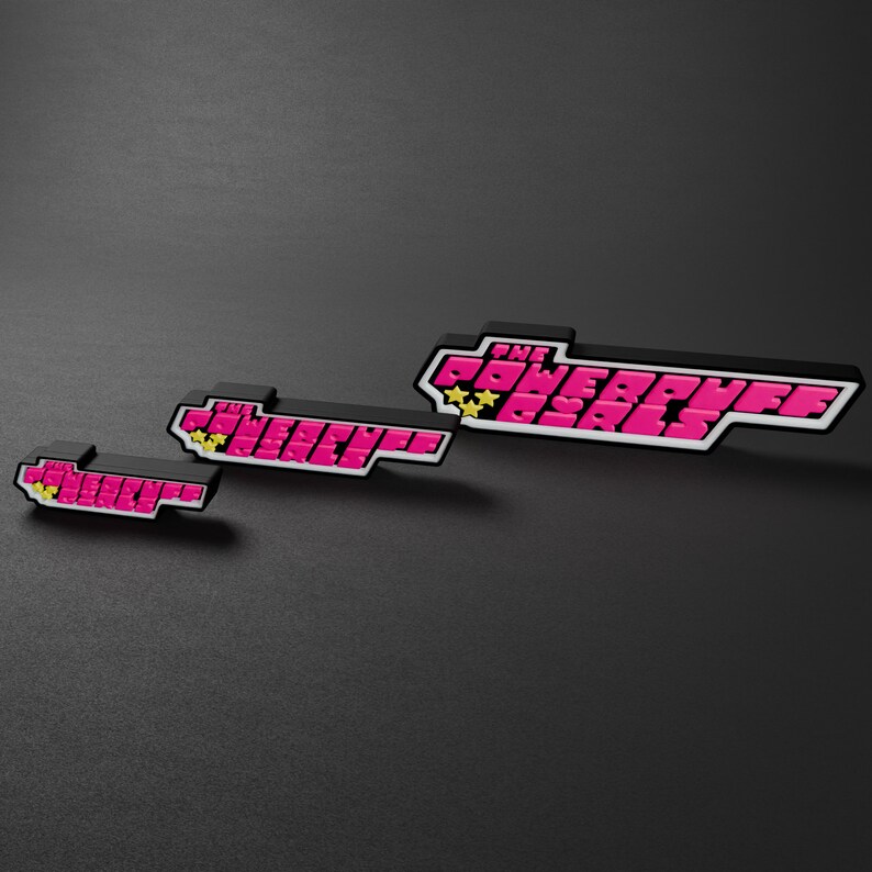 Powerpuff Girls Cartoon 3D Printed Logo Display Sign unofficial Product ...