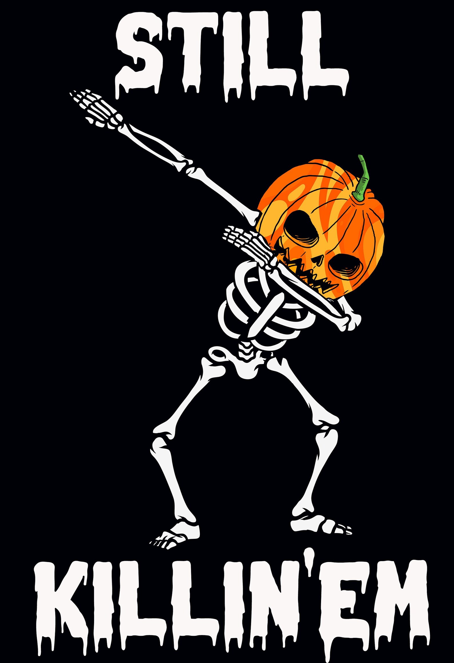 Halloween Dab Skeleton Digital Download Graphic - Etsy