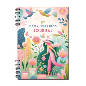 My Daily Wellness Journal Mental Health Tracker A5 100 Pages Split Wiro ...