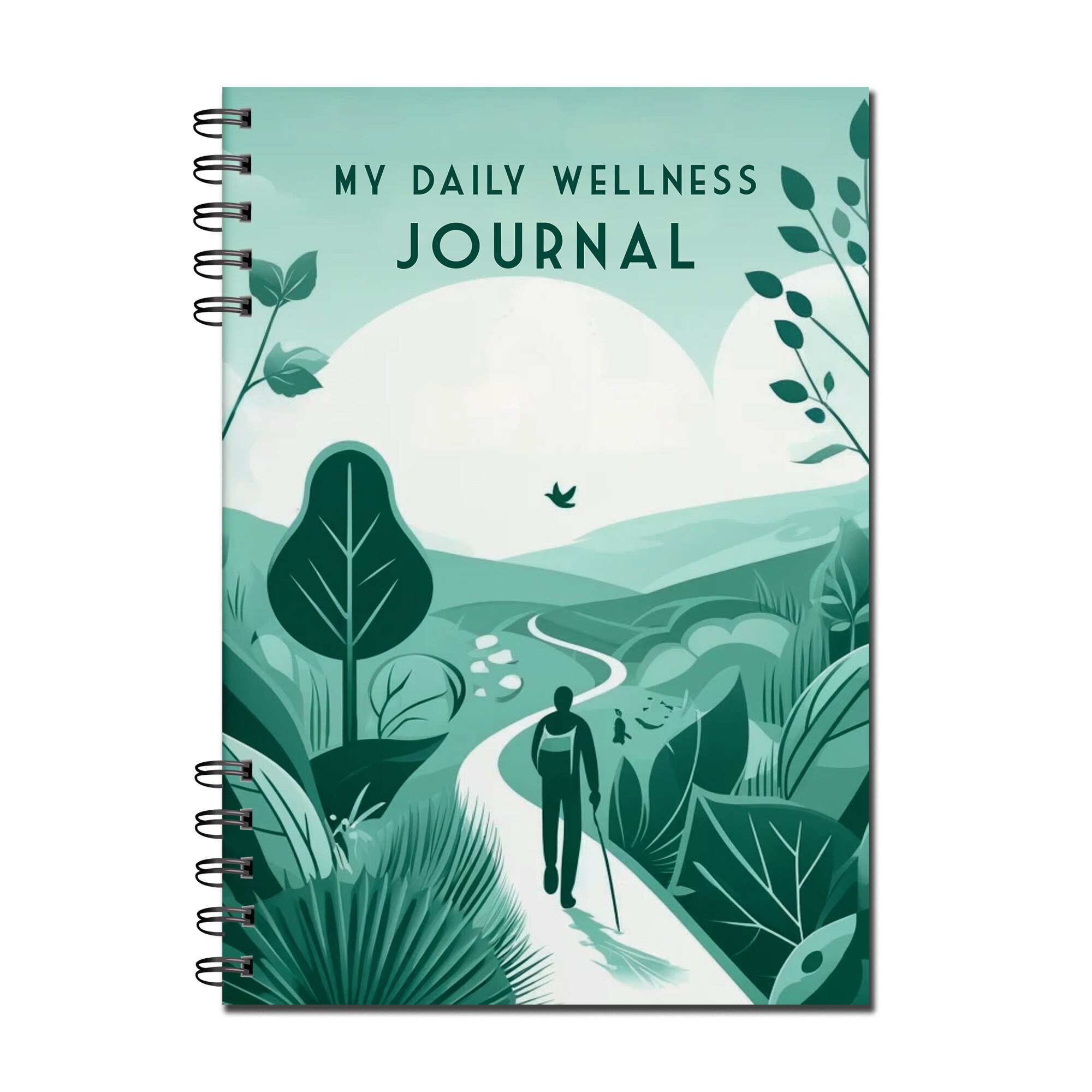 My Daily Wellness Journal Mental Health Tracker A5 100 Pages Split Wiro ...