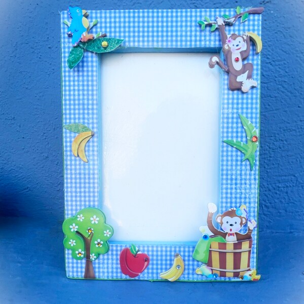 Monkey Picture Frame - Etsy