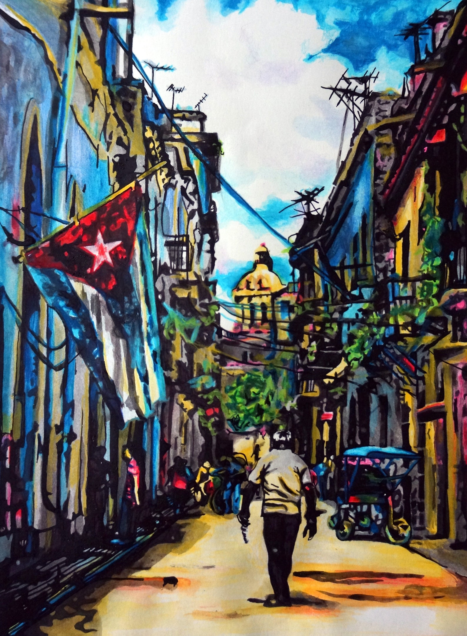 La Habana, CUBA No. 2 • Kimikaa Giclée Art Print, Cuban Series, Canvas ...