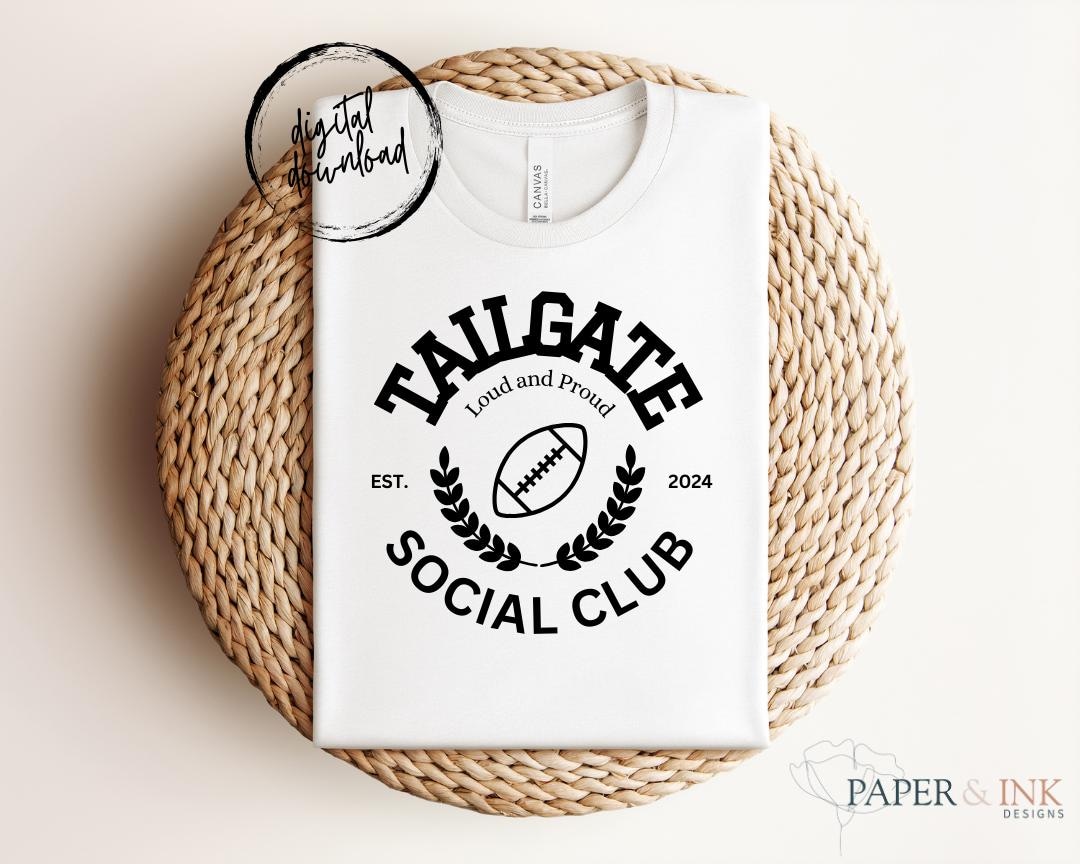 Tailgate Social Club SVG | High School SVG | Tailgating | Football ...