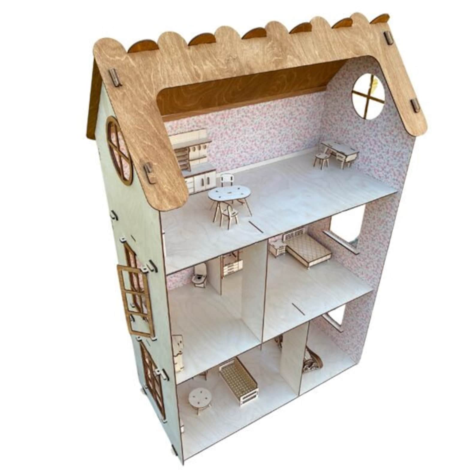 Big Dollhouse Laser Cut File, Dxf - Etsy