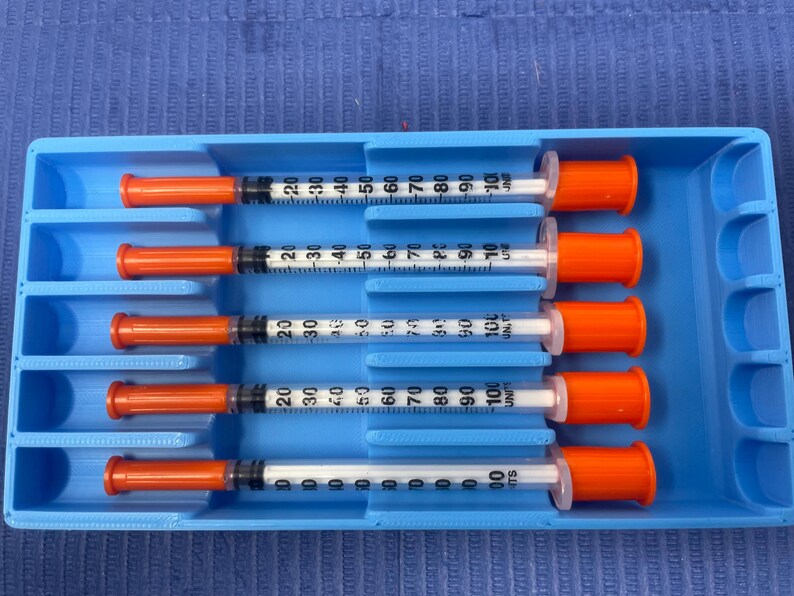 Insulin Syringe Holder Tray Organizer, Nurse Injector Aesthetic ...