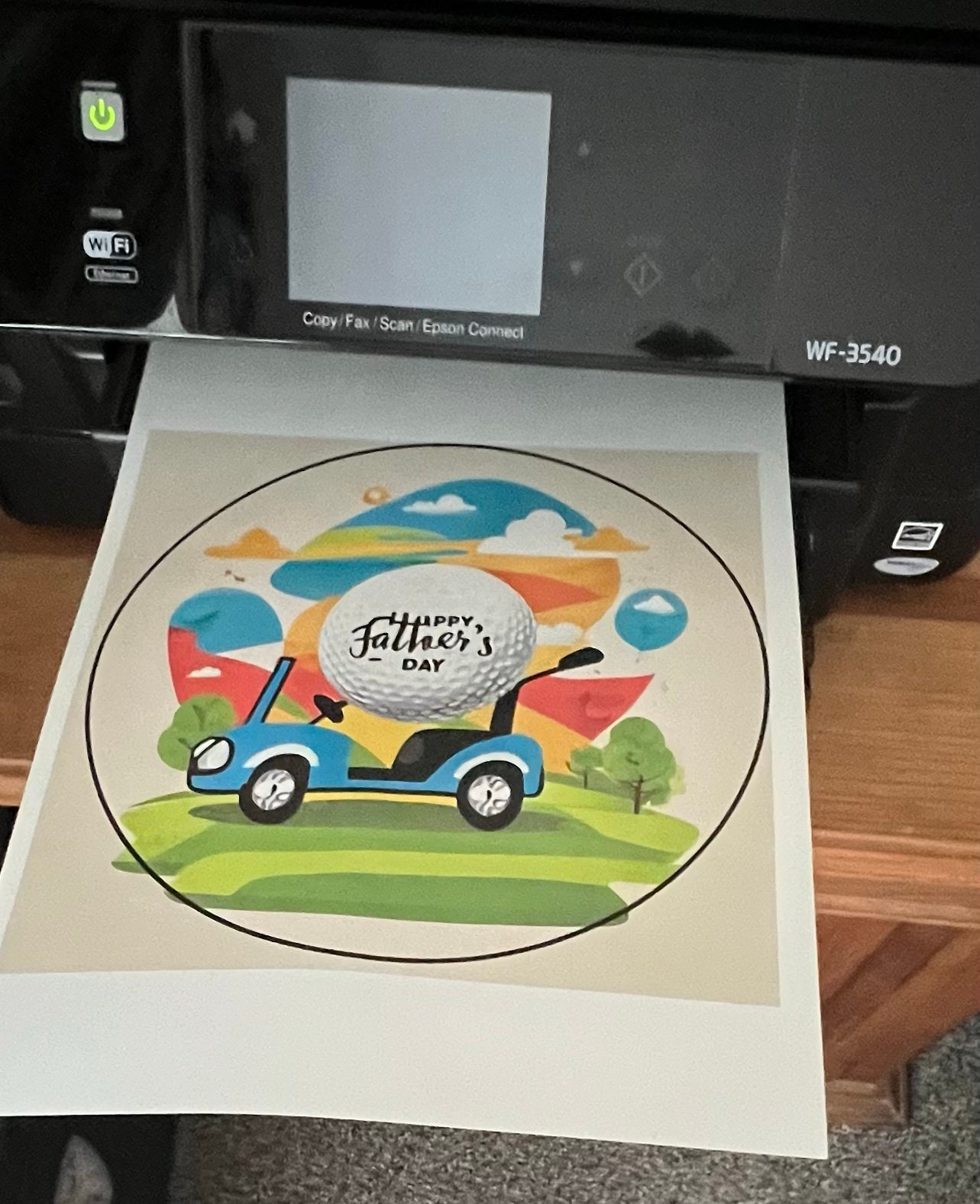 8-inch happy Father's Day Printable Cake & Cookie Underlay.paper ...
