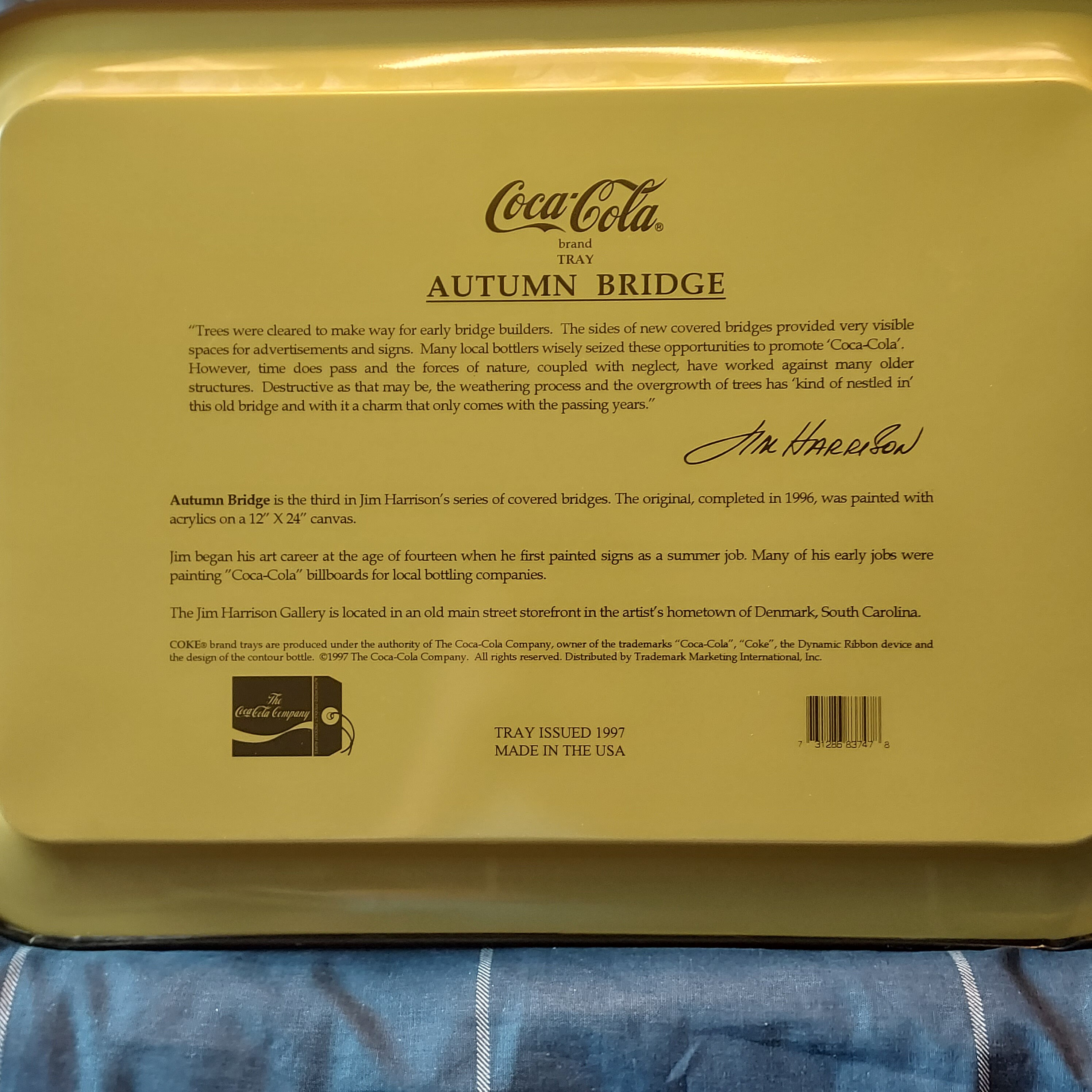 Coca Cola Tray - Autumn Bridge - Etsy