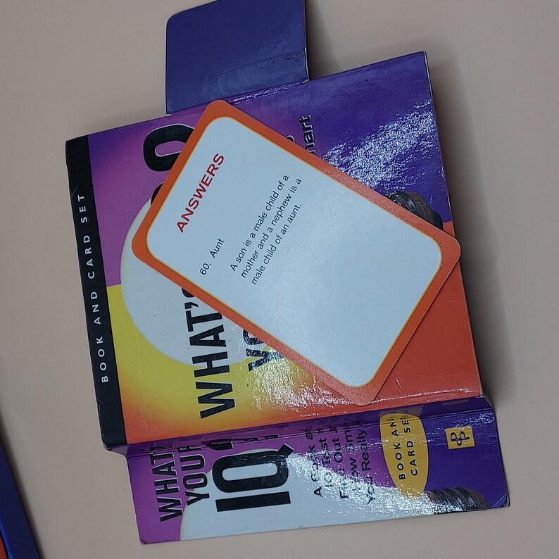 What's Your IQ? Card Game - Etsy