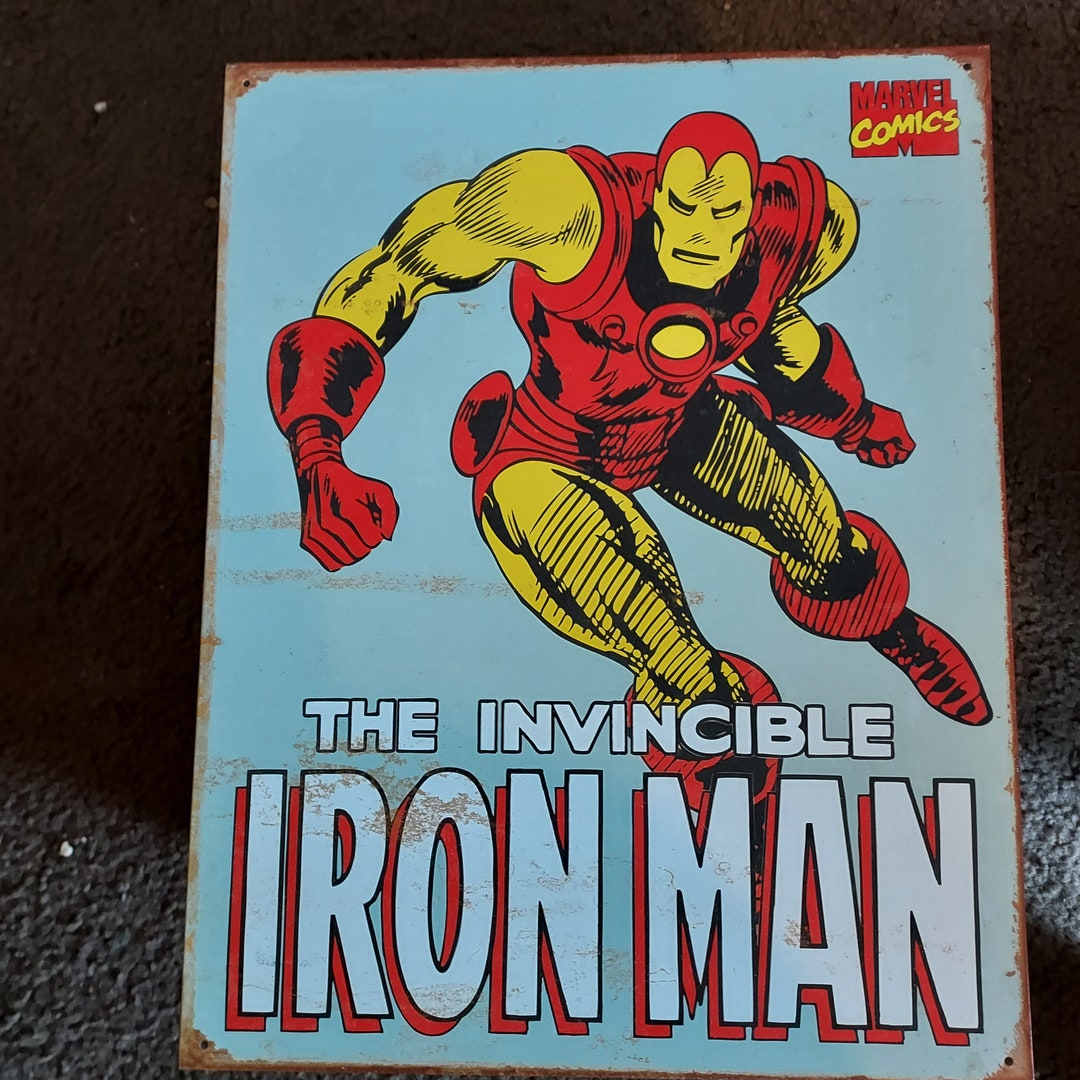 Iron Man Metal Sign - Etsy