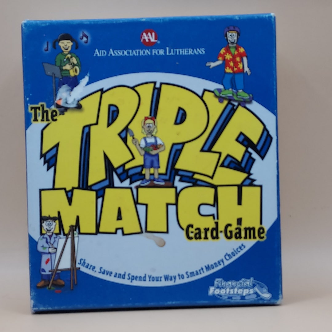 Triple Match Card Game - Etsy