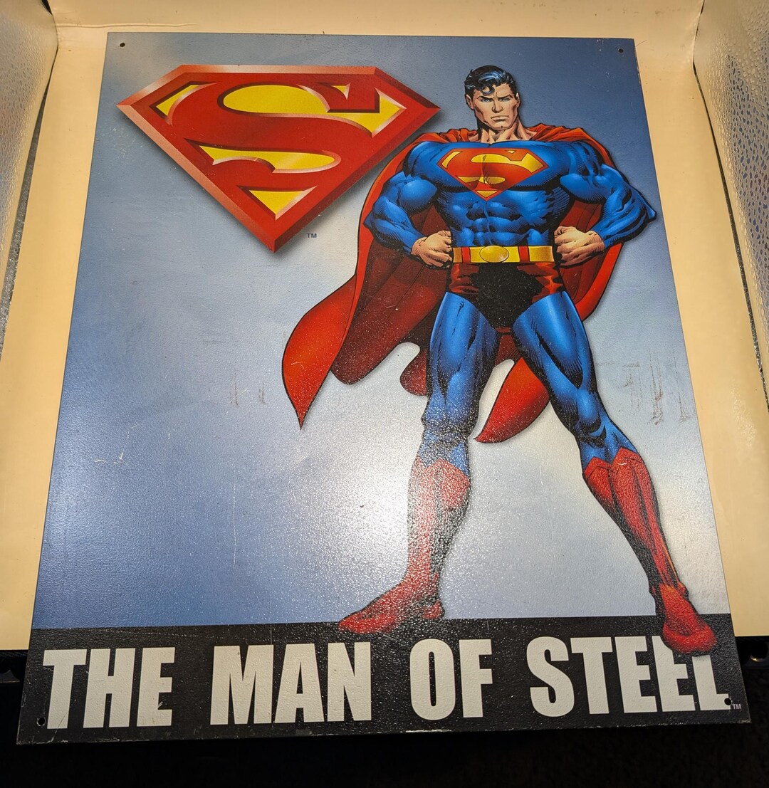 Superman Metal Wall Sign - Etsy