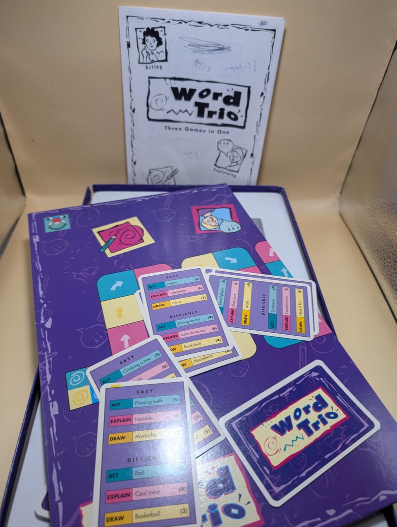 Word Trio Board Game - Etsy