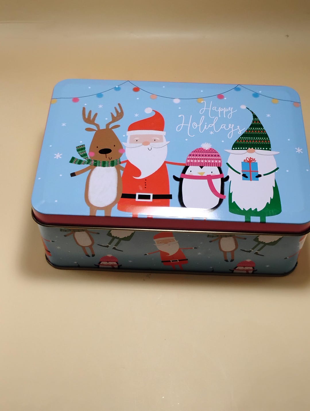 Santa Tin - Etsy