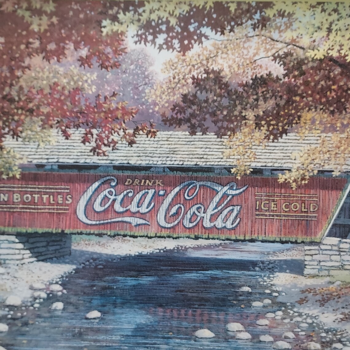 Coca Cola Tray - Autumn Bridge - Etsy