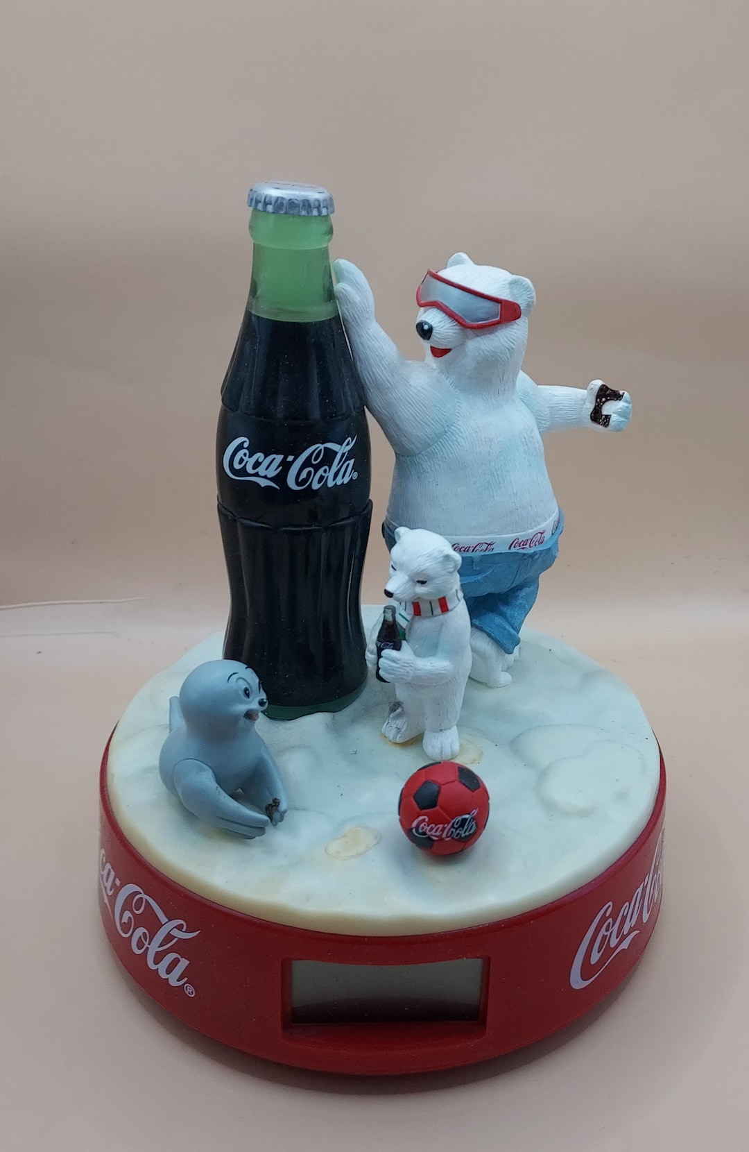 Coca Cola Polar Bear Clock - Etsy