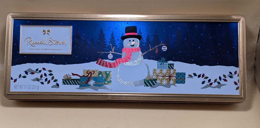 Russell Stover Christmas Tin - Etsy