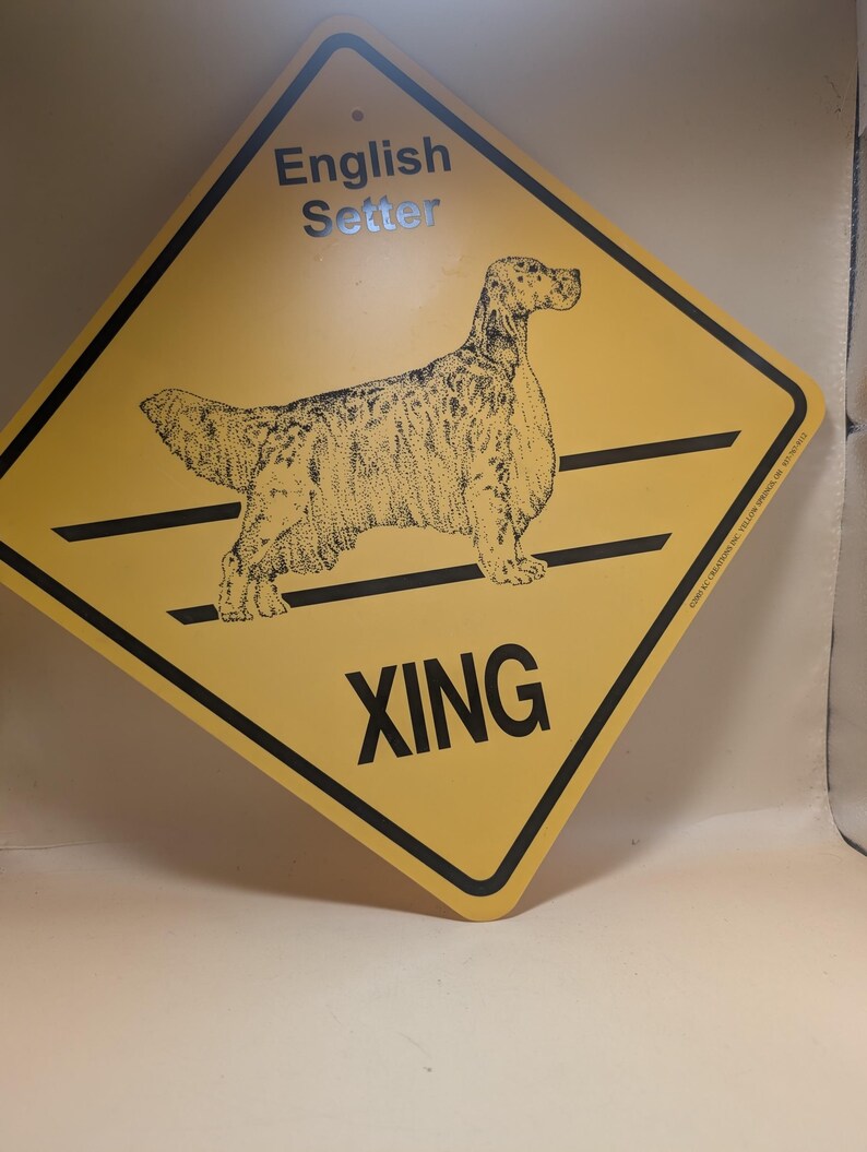 English Setter Crossing Sign - Etsy