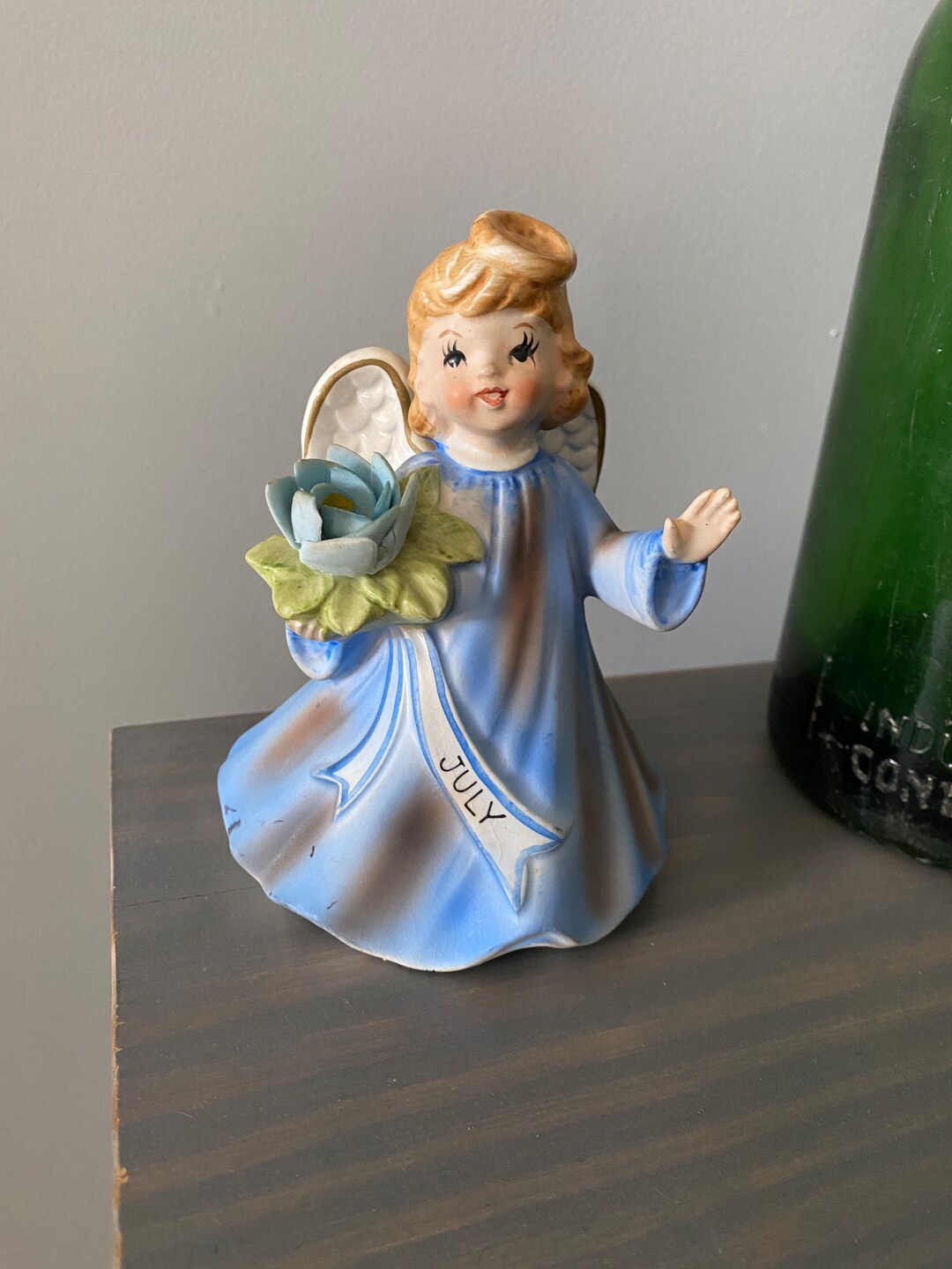 Vintage Lefton July Birthday Month Angel Music Box - Etsy
