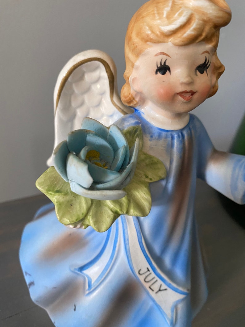 Vintage Lefton July Birthday Month Angel Music Box - Etsy