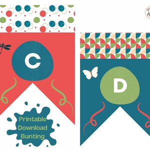 Alphabet Bunting Classroom Display Digital Download Bright and Fresh - Etsy