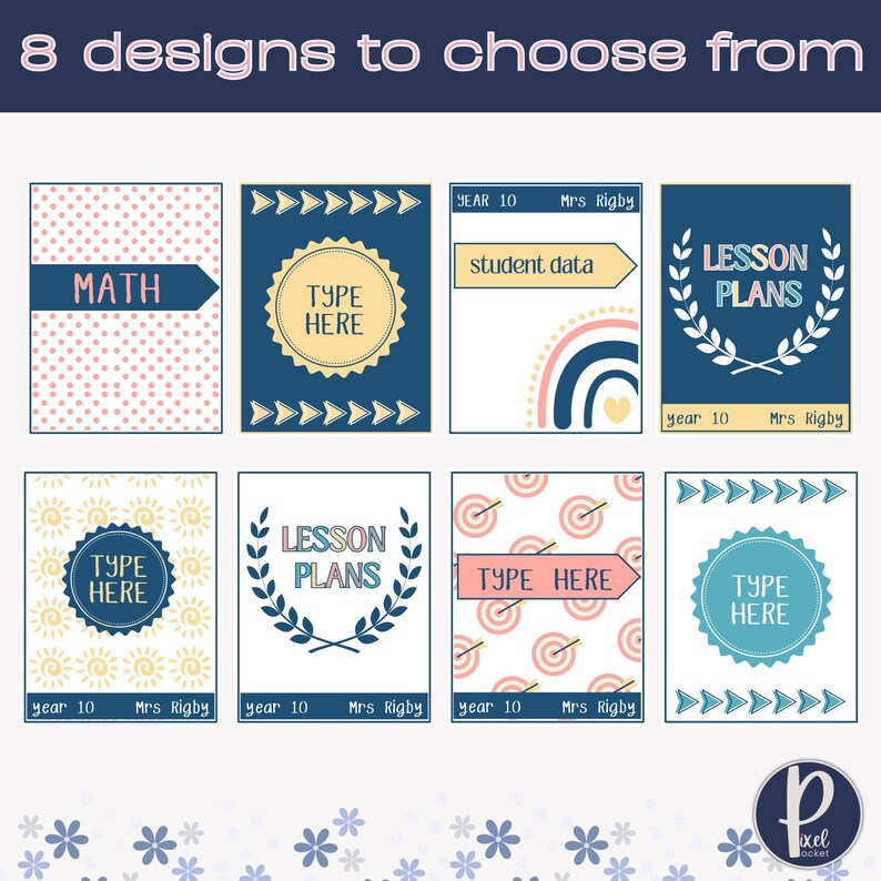 Binder Covers + Spines | Editable | Printable | Back to School ...