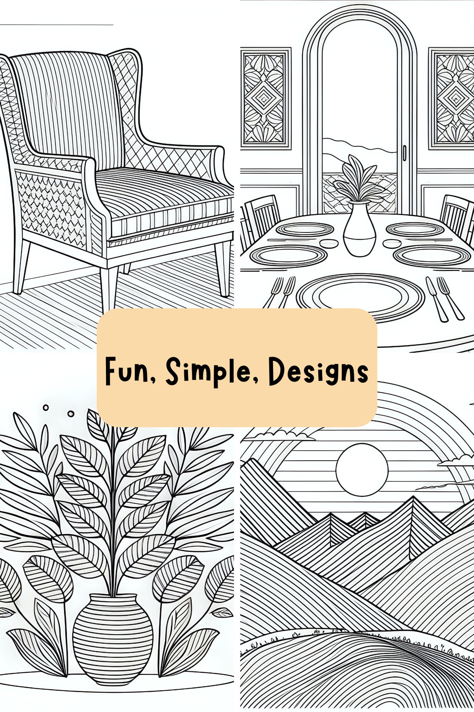 Unique and Fun Coloring Pages, Great for Adults and Youth - Etsy