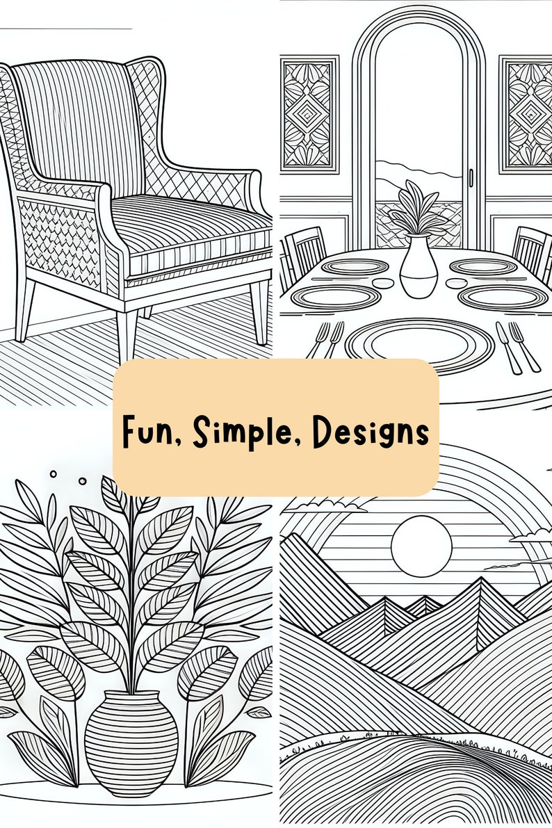 Unique and Fun Coloring Pages, Great for Adults and Youth - Etsy